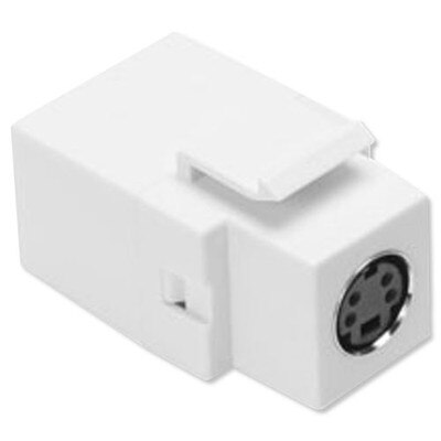 Leviton QuickPort S-Video Feedthrough Connector