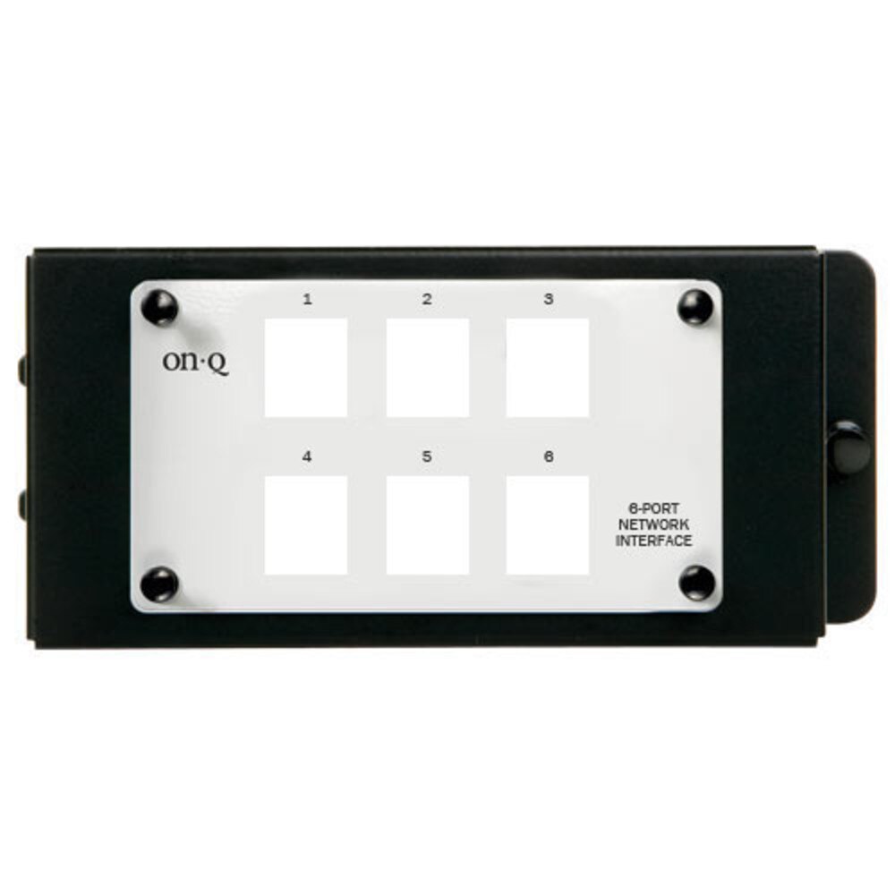On-Q 6-Port Network Interface Module, Unpopulated