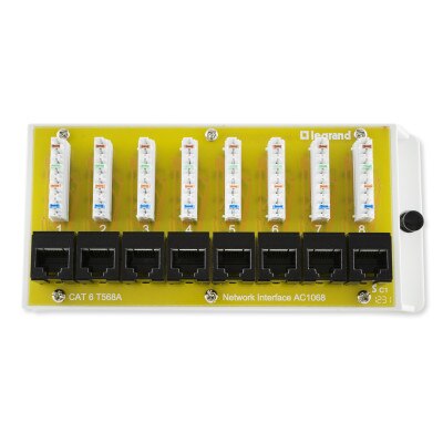 On-Q/Legrand 8 Port Cat6 Network Interface Module