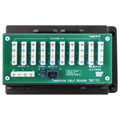 On-Q/Legrand 10-Way IDC Telephone Module with RJ31X