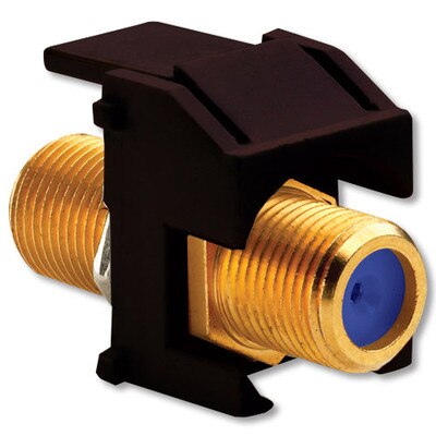 On-Q Recessed Self-Terminating F-Type F Keystone Connector