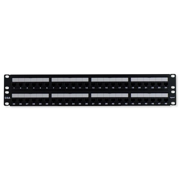 On-Q/Legrand 48-Port Cat6A Rack-Mount Patch Panel